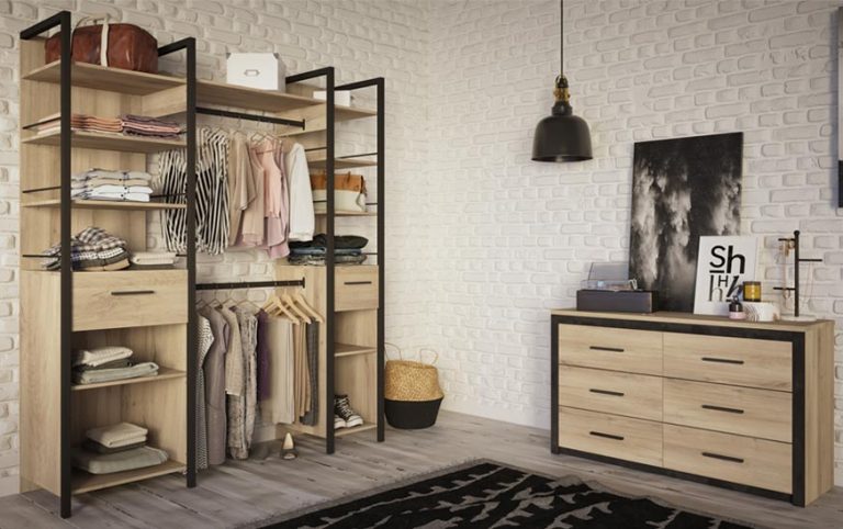 Vestidor abierto moderno - Miroytengo